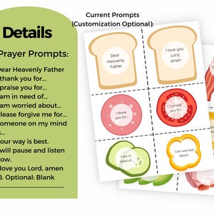 Prayer Sandwich Activity for Kid Prayer Craft Printable Christian ...