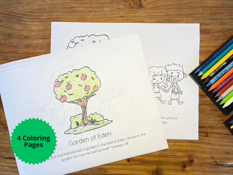 Adam and Eve Activities for Preschoolers Garden of Eden Crafts for Kids ...