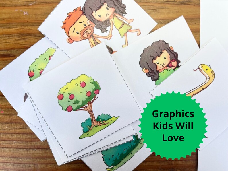 Bingo Game Printable Adam and Eve Bible Story Bingo Adam and Eve Garden ...