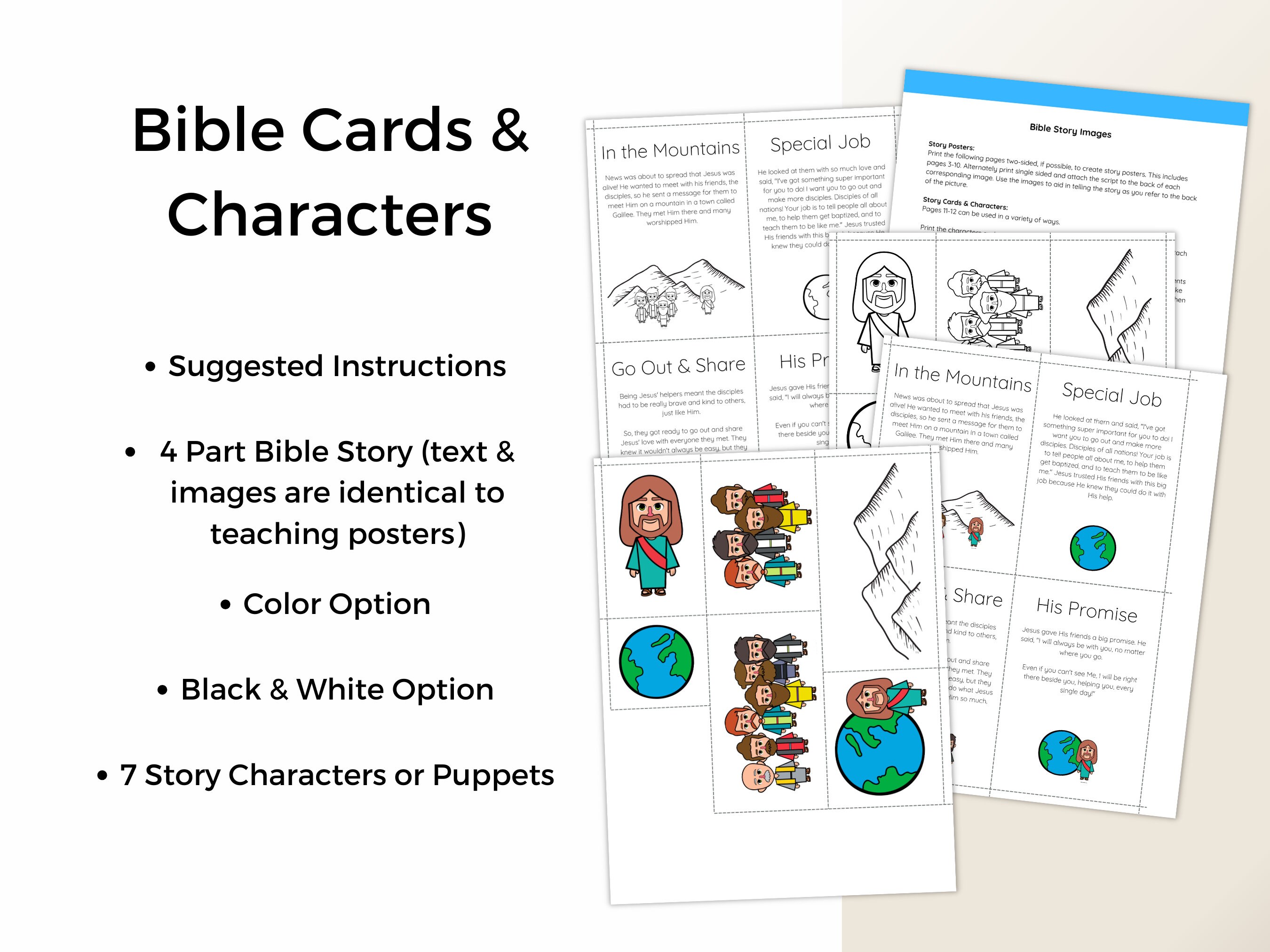 Great Commission Bible Story Teaching Material for Kid Sunday School ...