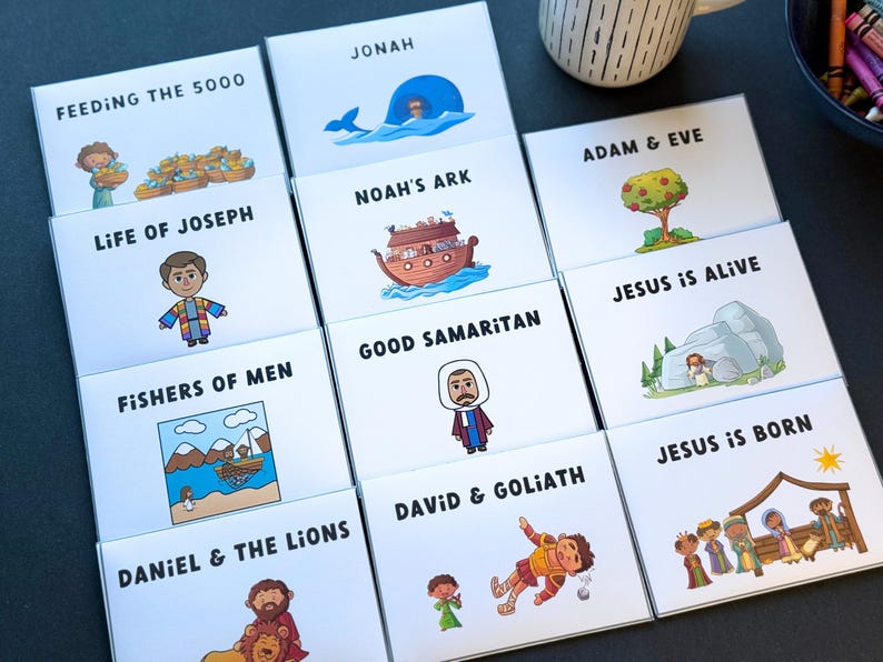 12 Bible Stories for Kids Interactive Lessons Sunday School Resources ...
