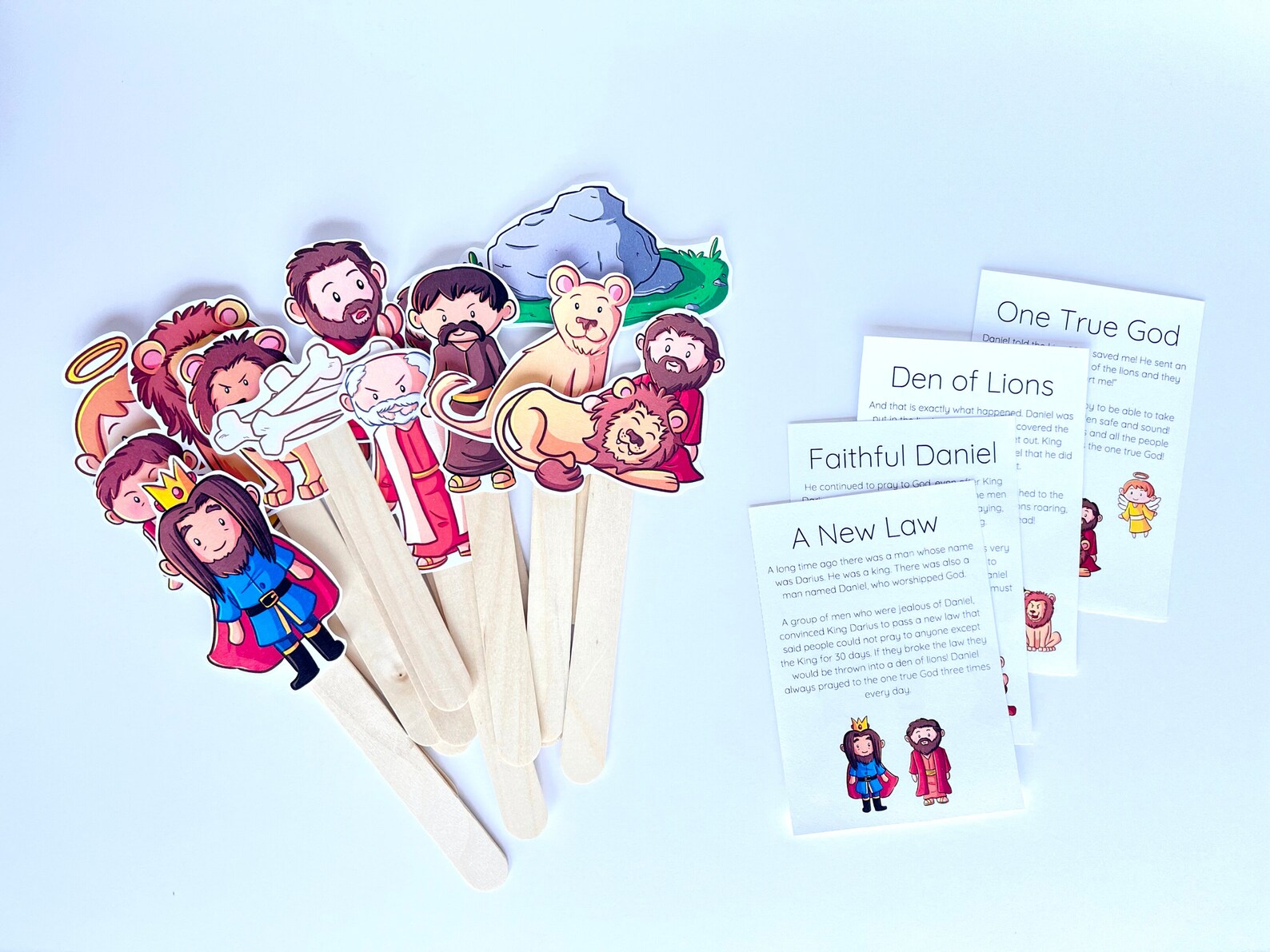 Daniel and the Lions Den Story of Daniel and the Lions Den Printable ...
