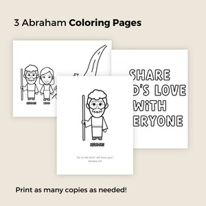 Abraham Journey Bible Lesson for Kid Abraham Obeys God Sunday School ...