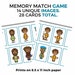 Parable of the Talents Memory Match Game for Kid Church Printable ...