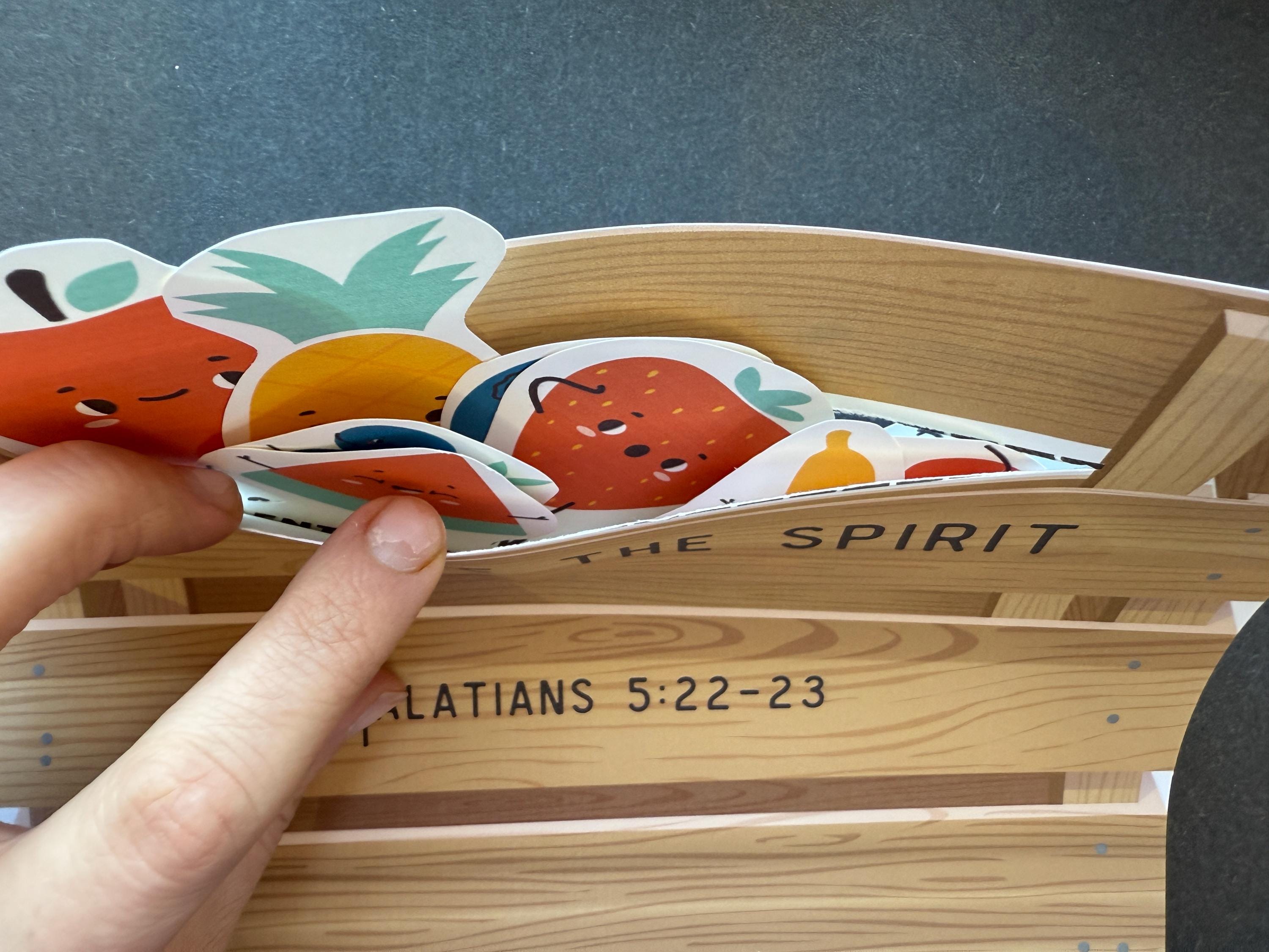 Fruit Spirit Craft for Sunday School Lesson Teaching Aid for Preschool ...