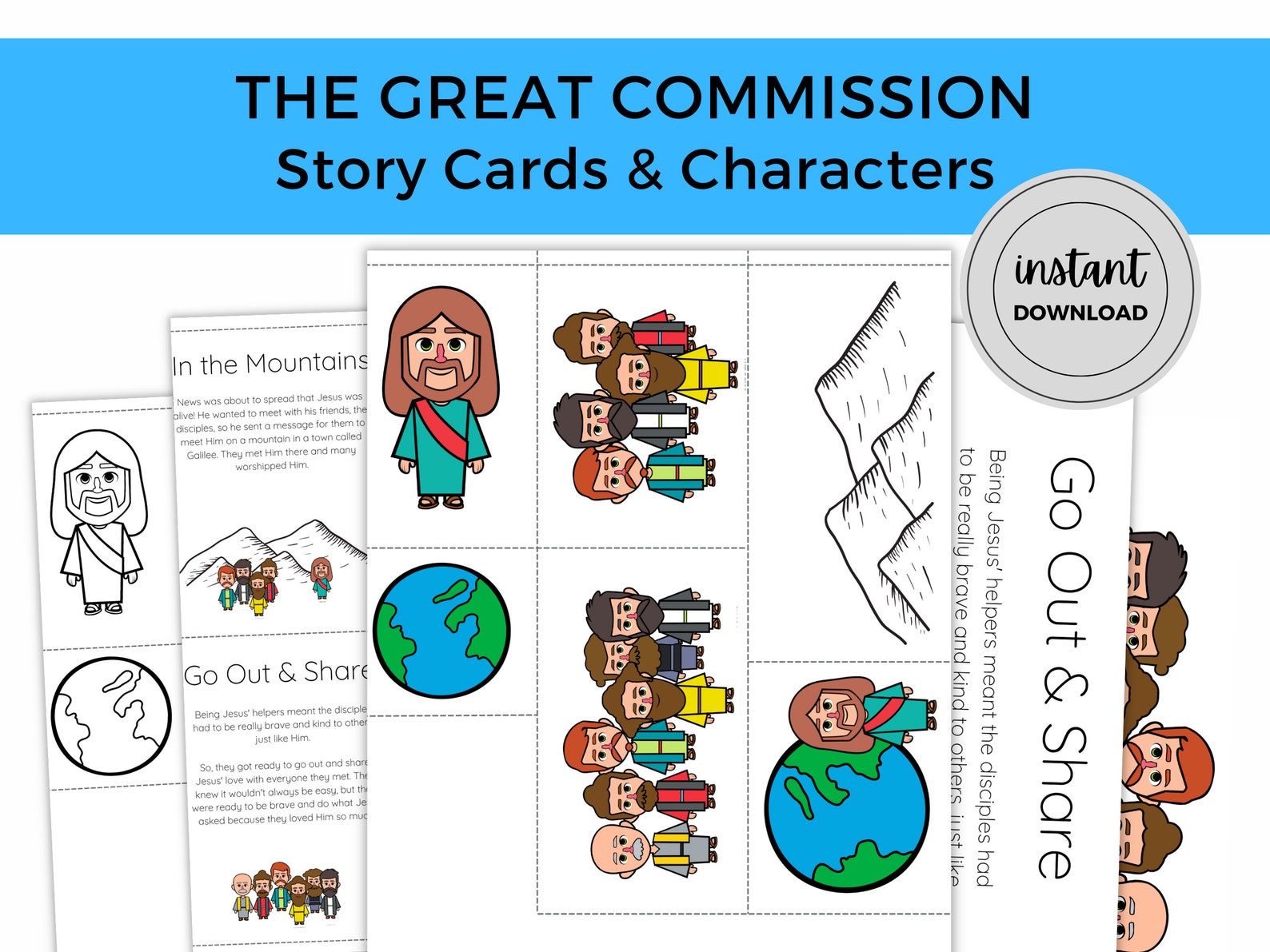 Great Commission Bible Story Teaching Material for Kid Sunday School ...