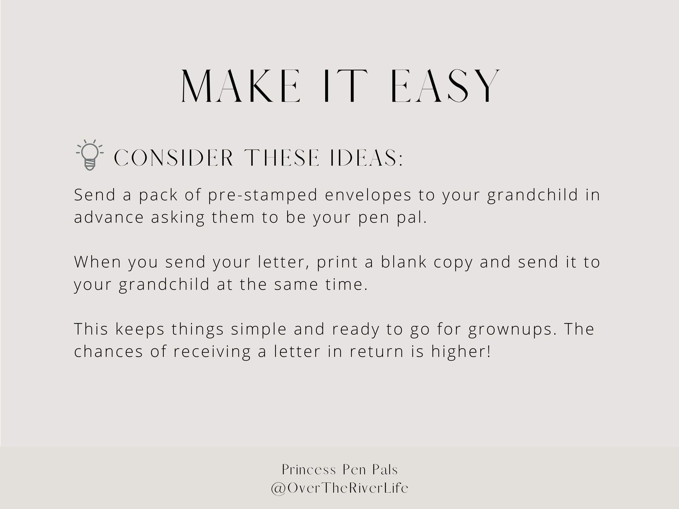 Pen Pal Kit Princess Activities Kids Letter Template Writing Prompts ...