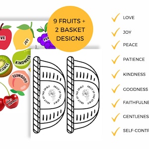 Fruit of the Spirit Kids Church Craft Activity Fruit Spirit Application ...
