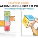 Prayer Cube for Kid Teach Children How to Pray Activity Printable ...