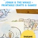 Jonah Activity Bundle for Kid Jonah and the Whale Game and Craft for ...