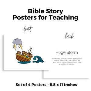 Jesus Calm the Storm Bible Story for Sunday School Lesson Plan ...