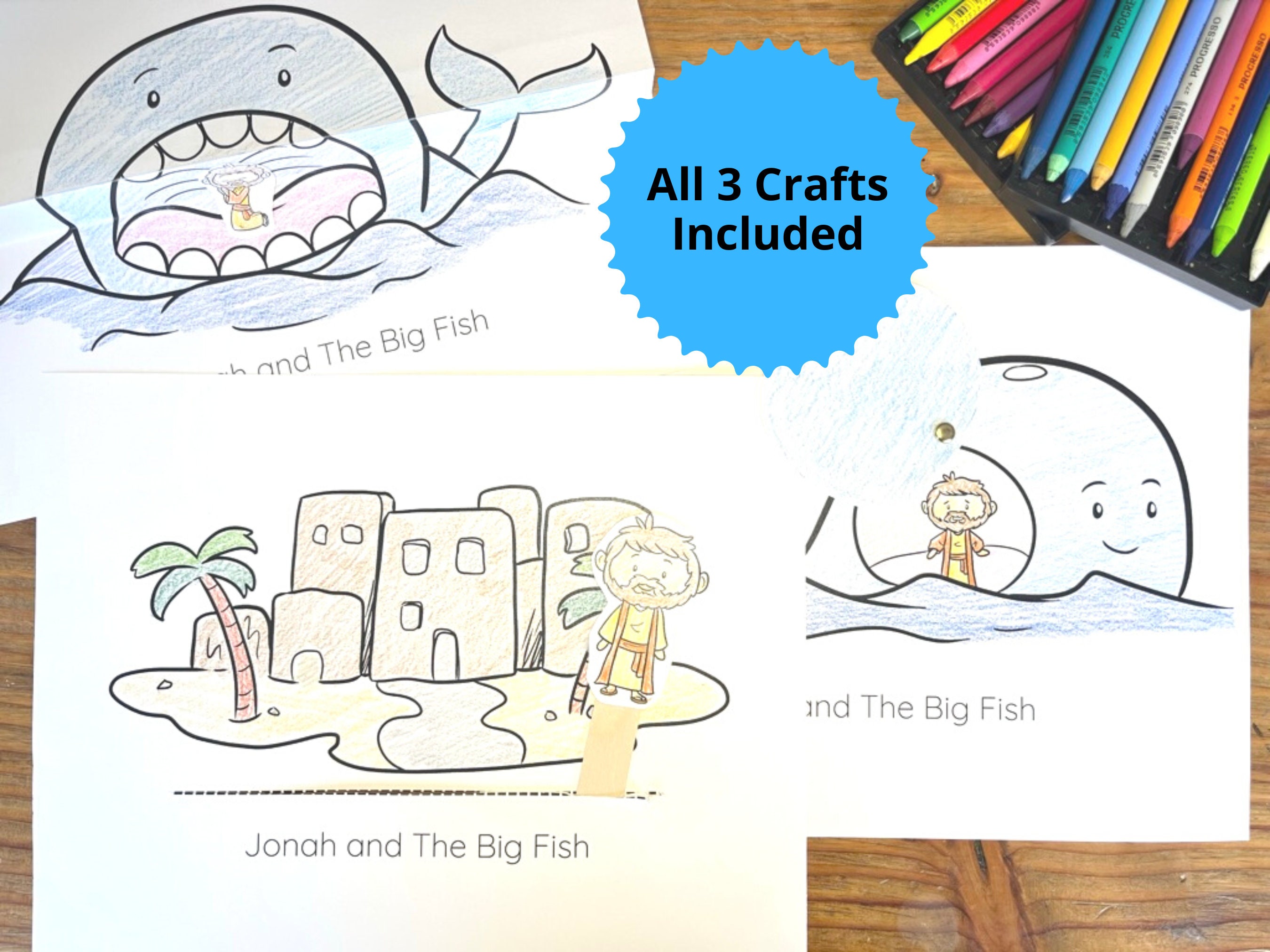 Jonah and the Big Fish Craft for Kid Jonah and the Whale Activity Jonah ...