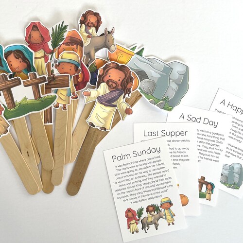 Easter Story Cards Holy Week Story Cards - Etsy