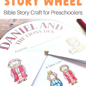 Daniel in the Lions Den Craft for Kid Bible Story Printable Christian ...