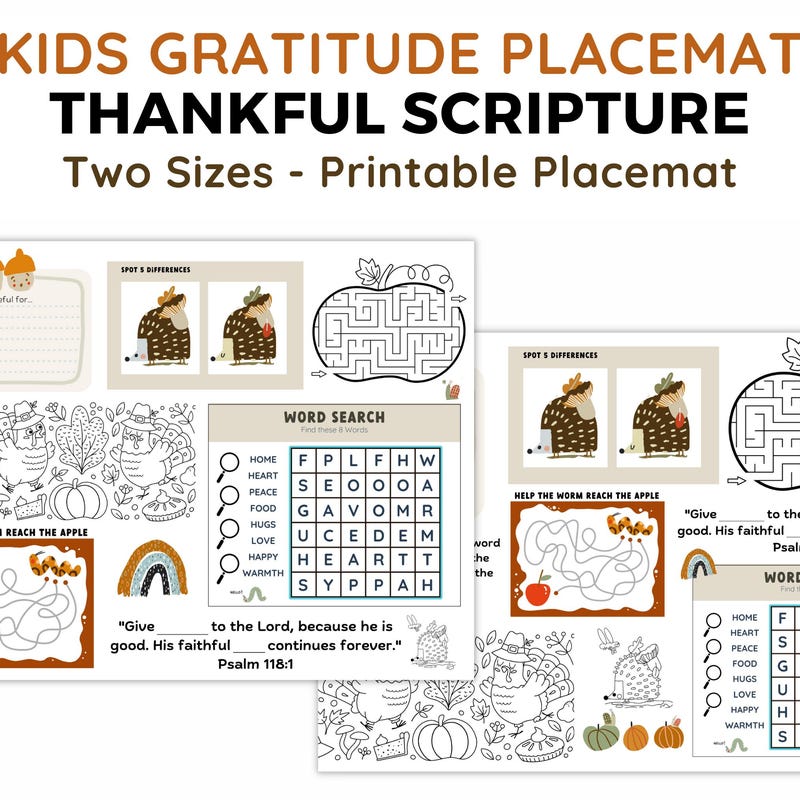 Christian Placemats - Etsy