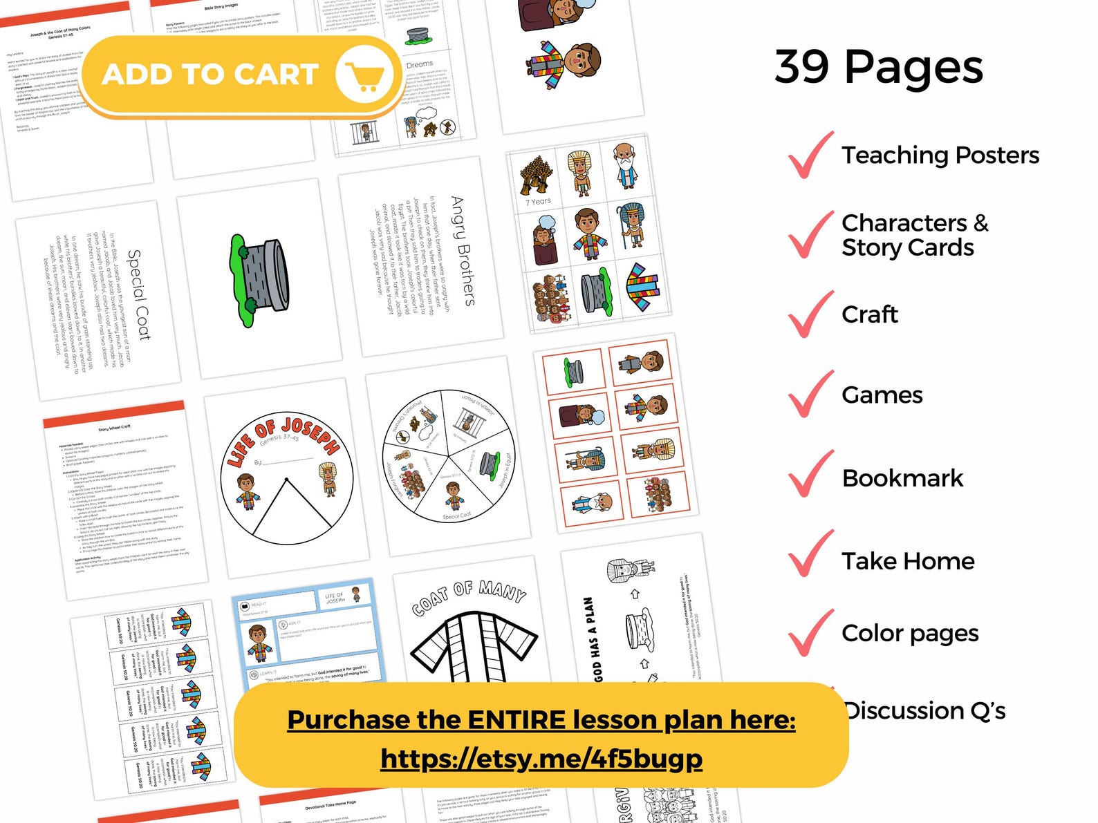 Joseph Coat of Many Colors Craft Bible Story Life of Joseph Kid Craft ...