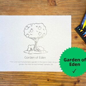 Adam and Eve Coloring Page for Preschool Adam and Eve Coloring Sheet ...