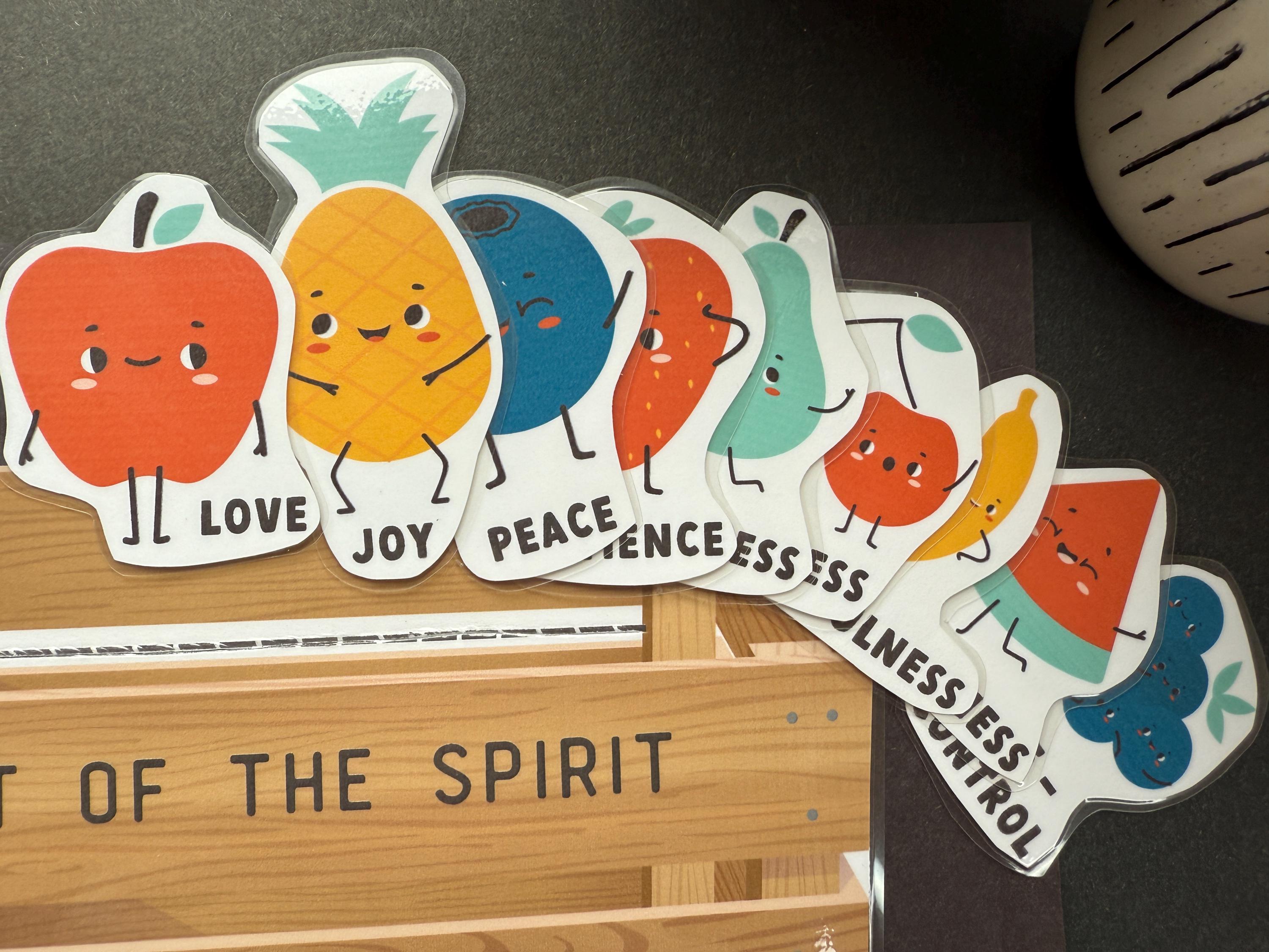 Fruit Spirit Craft for Sunday School Lesson Teaching Aid for Preschool ...