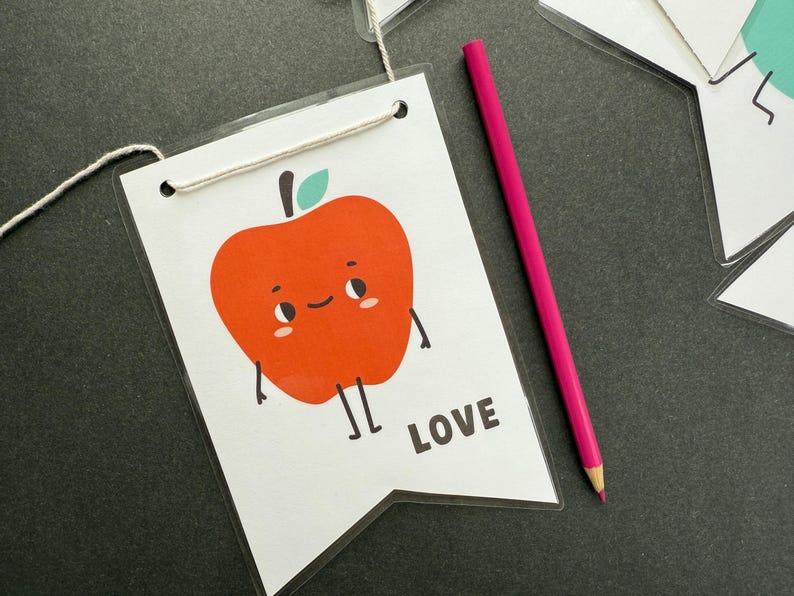 Fruit Spirit Classroom Wall Decor Sunday School Bible Lesson Flashcards ...