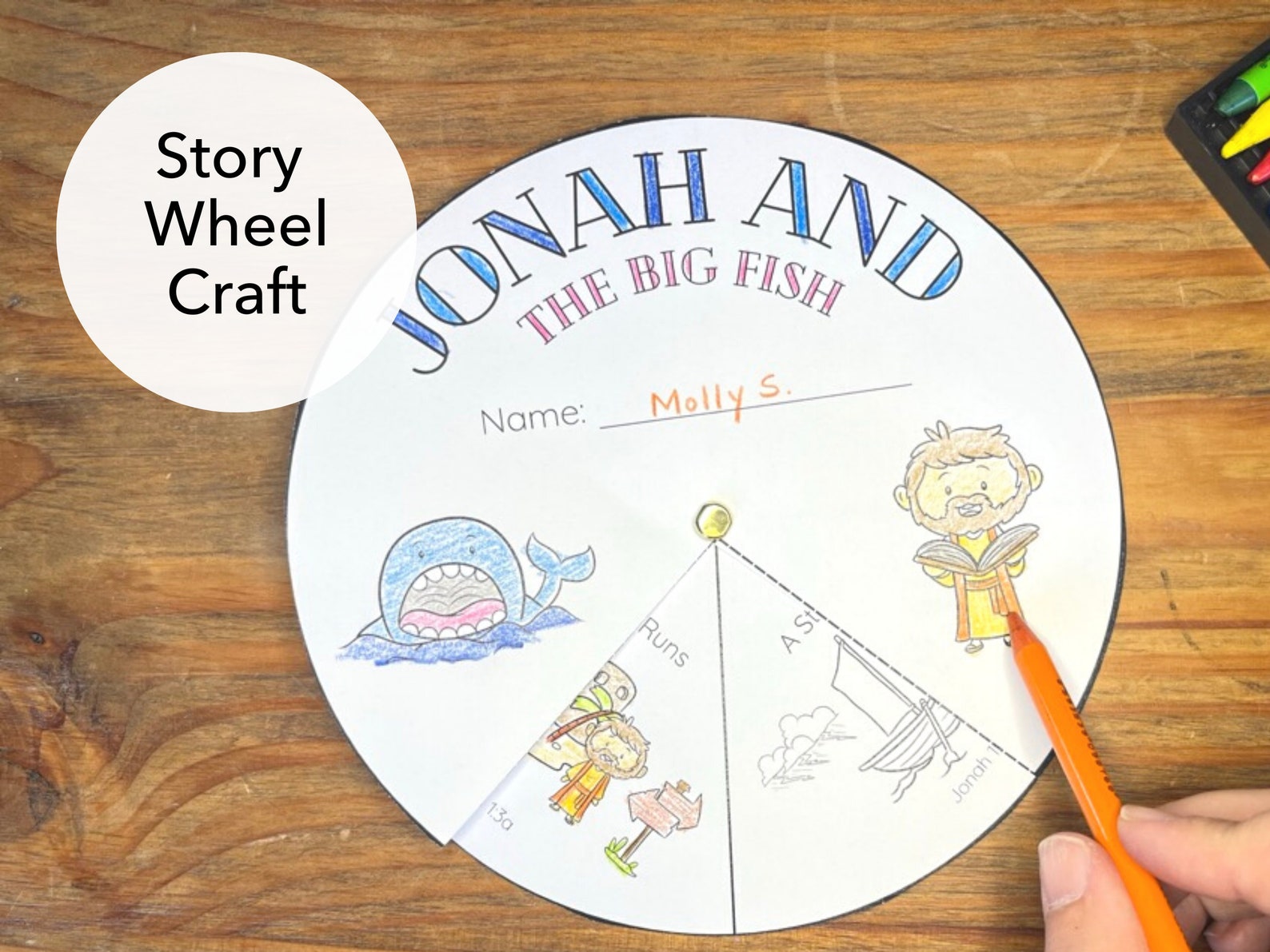 Jonah Bible Story Craft Jonah and the Whale Game for Kid Sunday School ...