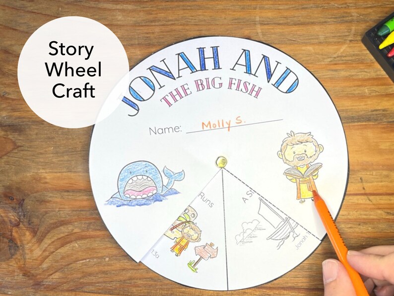 Jonah Bible Story Craft Jonah and the Whale Game for Kid Sunday School ...