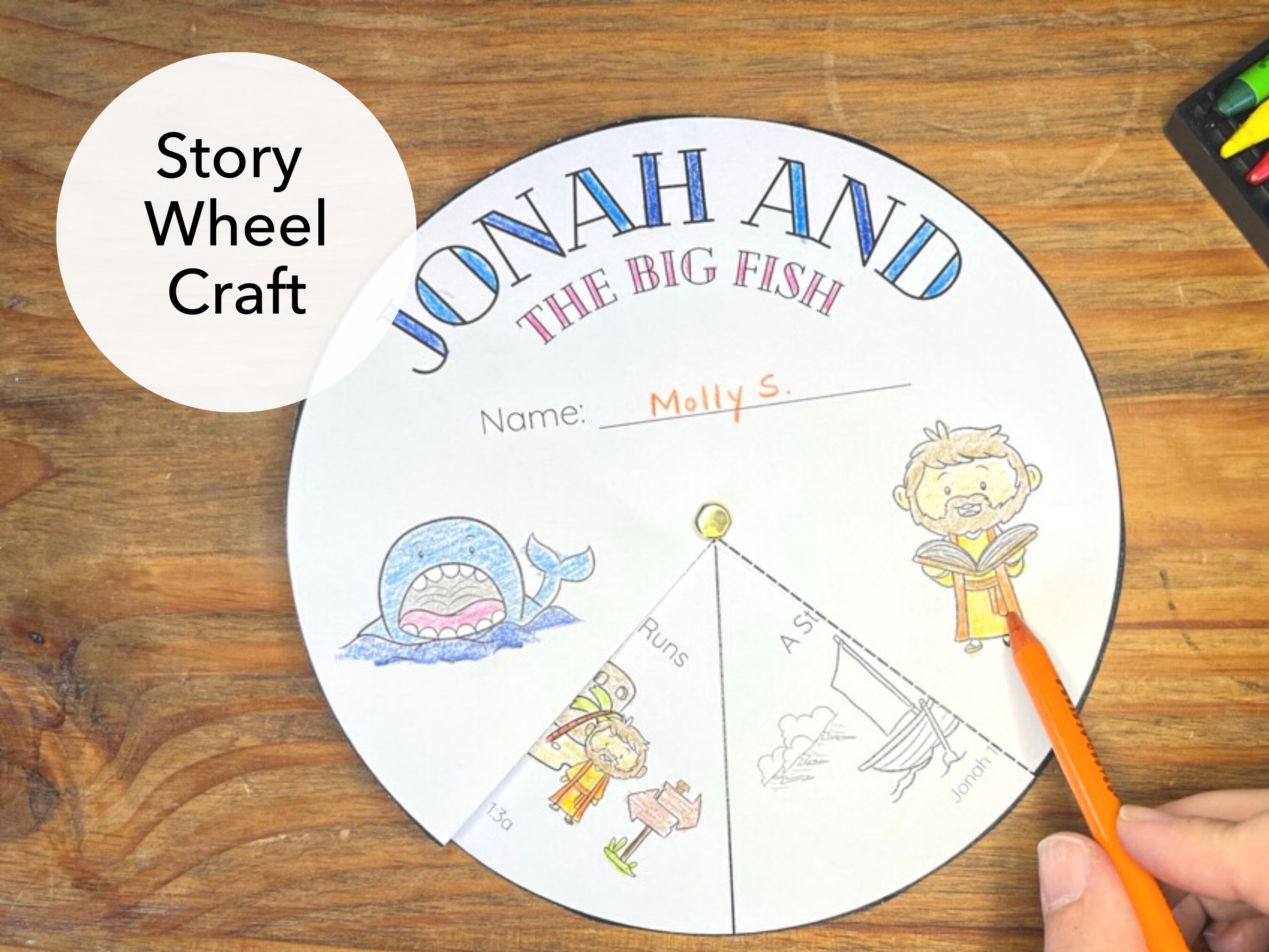 Jonah Bible Story Craft Jonah and the Whale Game for Kid Sunday School ...