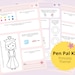 Pen Pal Kit Princess Activities Kids Letter Template Writing Prompts ...