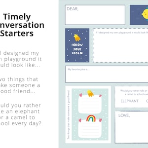 Pen Pal Kit Grandparent Penpal Kit Letter Writing Kit for Kids Pen Pal ...