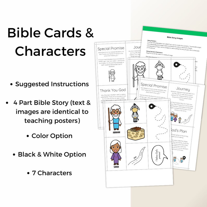 Abraham Story Teaching Material for Kid Sunday School Supplies for ...