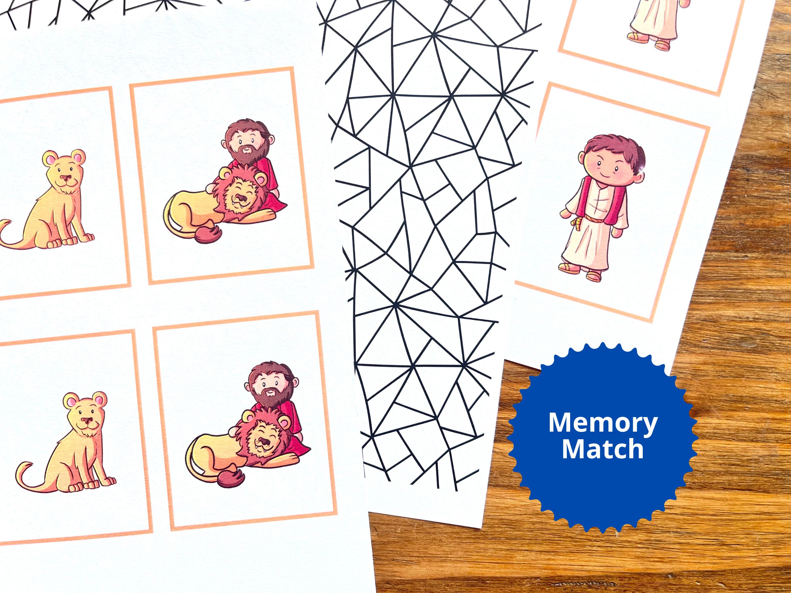 Lions Den Story Activity Page Printable Story Daniel Puppet Bible Story ...