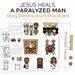 Jesus Heals a Paralyzed Man Teaching Posters Story Cards Character ...