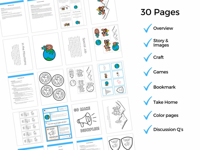 Great Commission Sunday School Lesson Teaching Go and Make Disciples ...