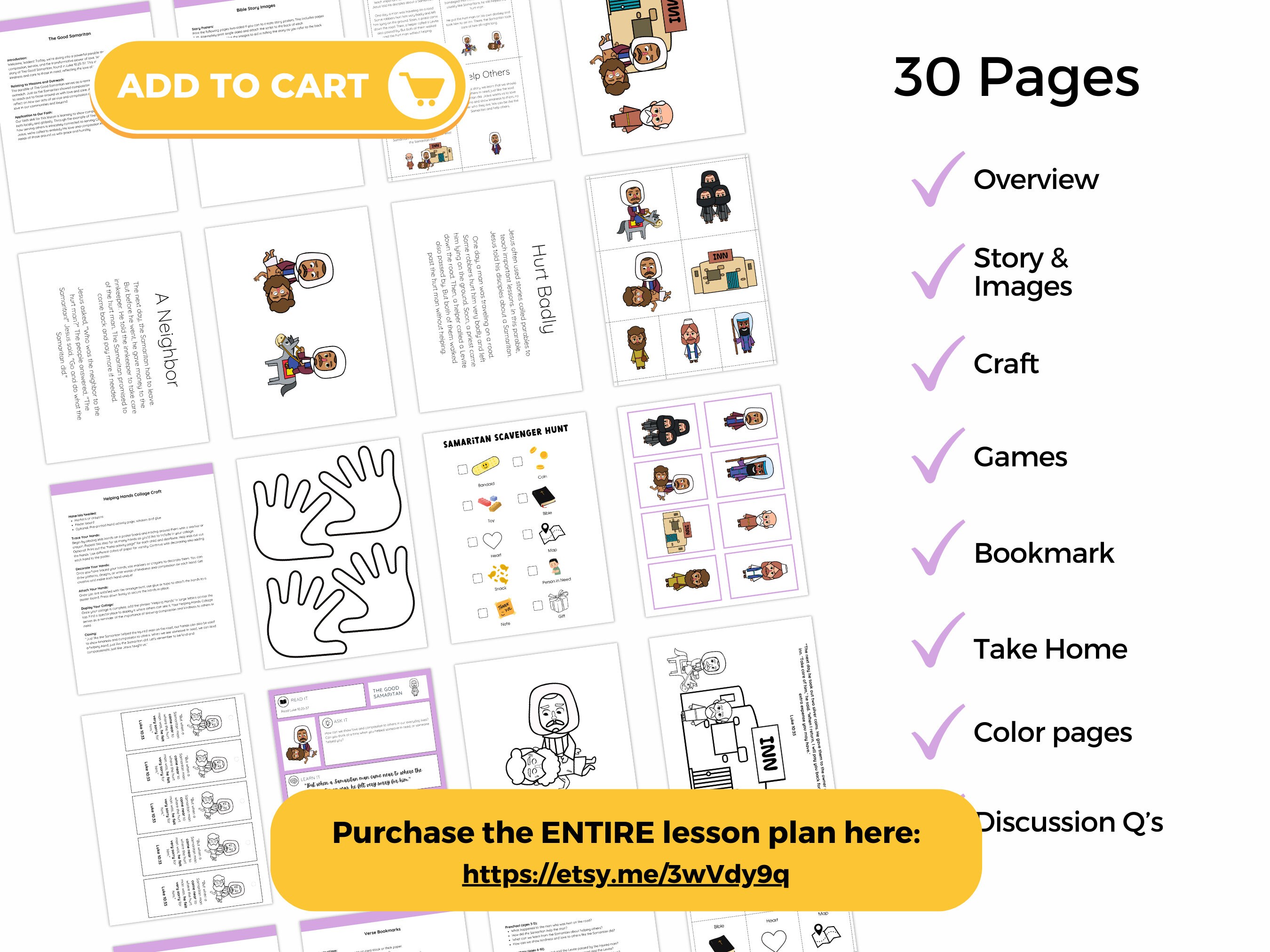 Good Samaritan Sunday School Craft Classroom Wide Activity Bible Story ...