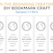 Days of Creation Bible Verse Bookmark Genesis 1:1 Scripture Memory for ...