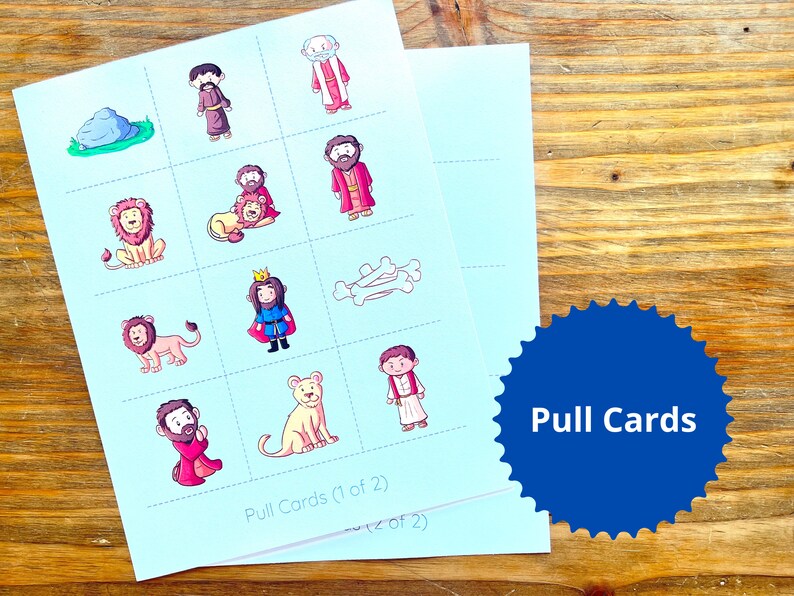 Daniel Lions Den Bible Bingo for Kid Bingo Printable Game for Bible ...