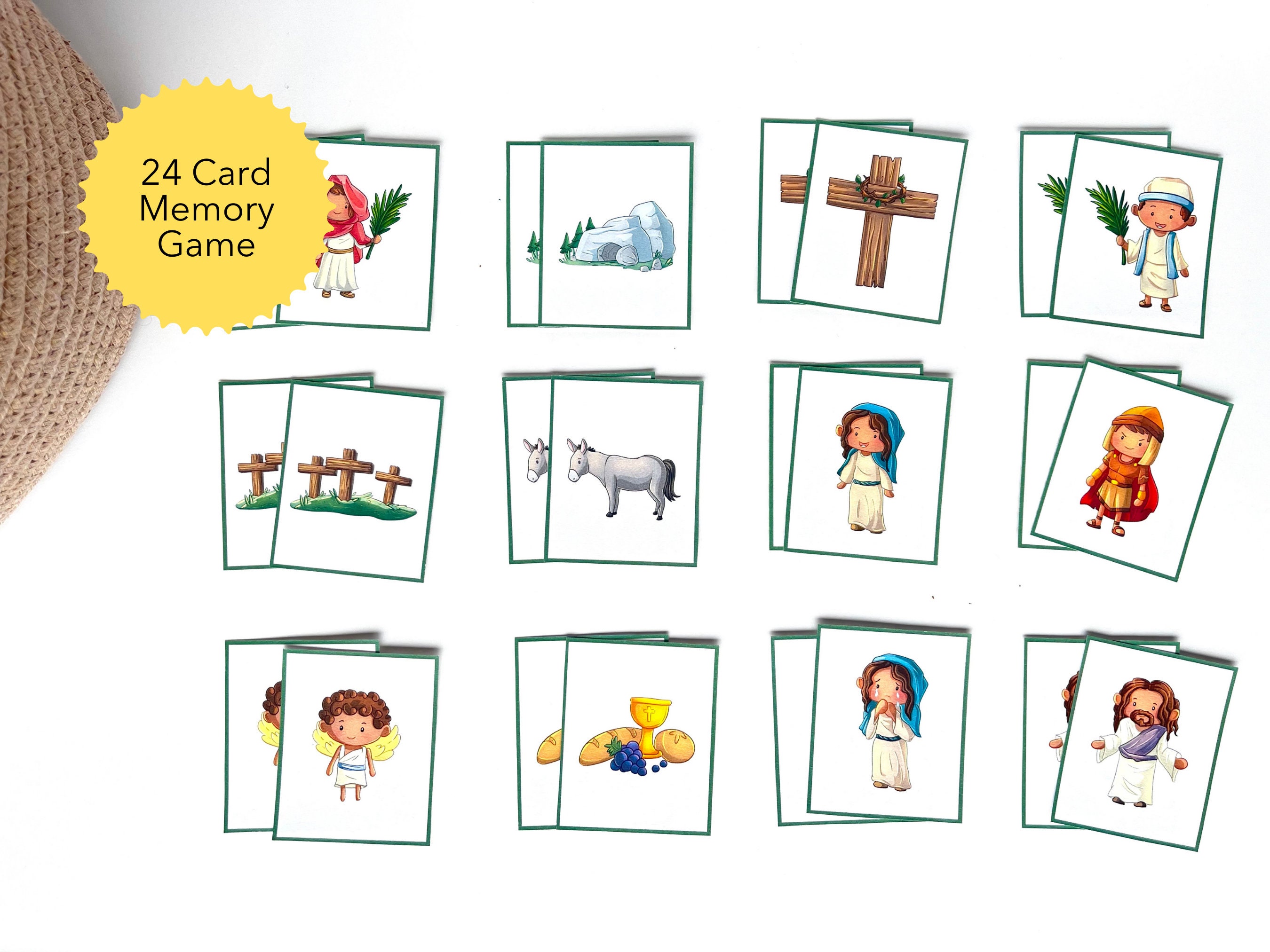 Printable Easter Activity Bundle for Kids Christian Easter Story Crafts ...