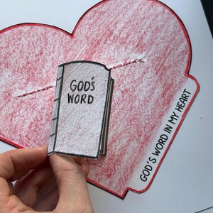 Valentines Day Bible Craft for Kid Christian Valentine Church Craft for ...