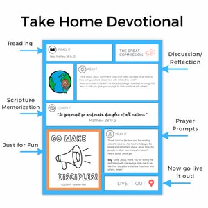 Great Commission Sunday School Lesson Teaching Go and Make Disciples ...
