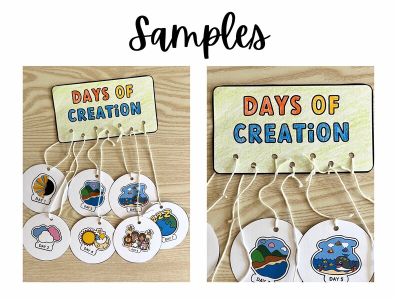 Creation Mobile Craft for Elementary Student Bible Story Time at Home ...