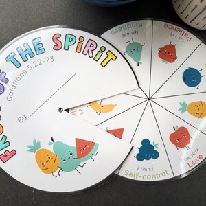 Fruit Spirit Craft Wheel Printable PDF Download Religious Activity for ...