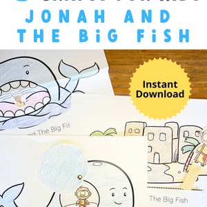 Jonah and the Big Fish Craft for Kid Jonah and the Whale Activity Jonah ...