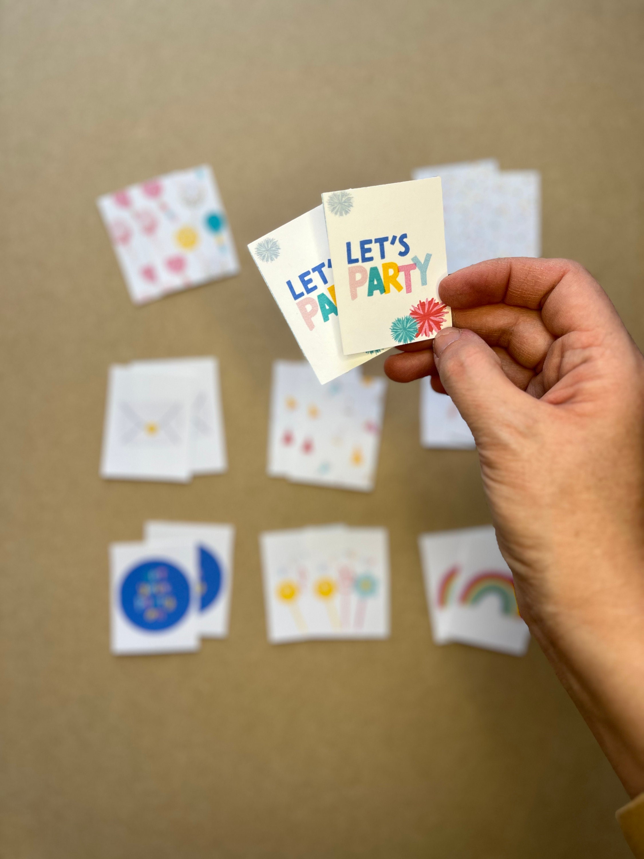 Printable Party Memory Match Game for Children Celebration Memory Match ...