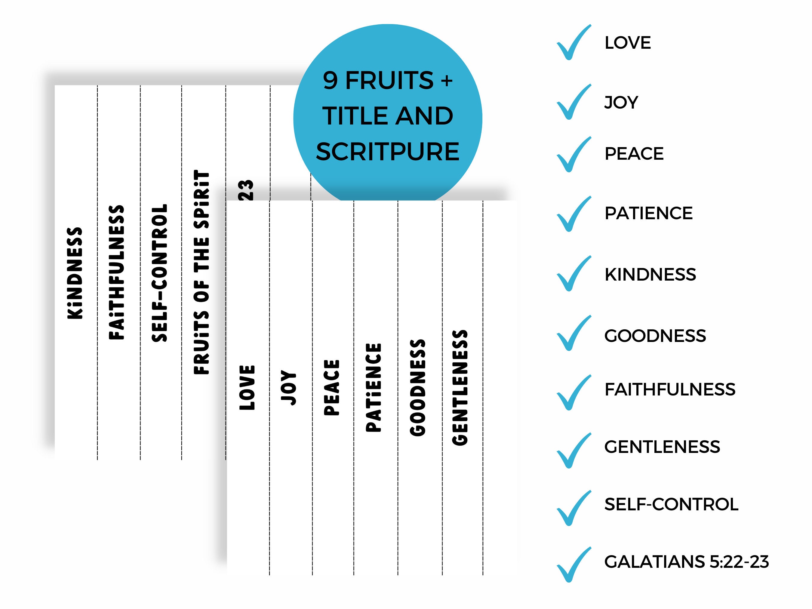 Fruit of the Spirit Paper Chain Activity for Kid Interactive Fruit of ...