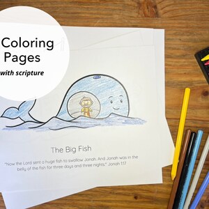 Jonah Bible Story Craft Jonah and the Whale Game for Kid Sunday School ...