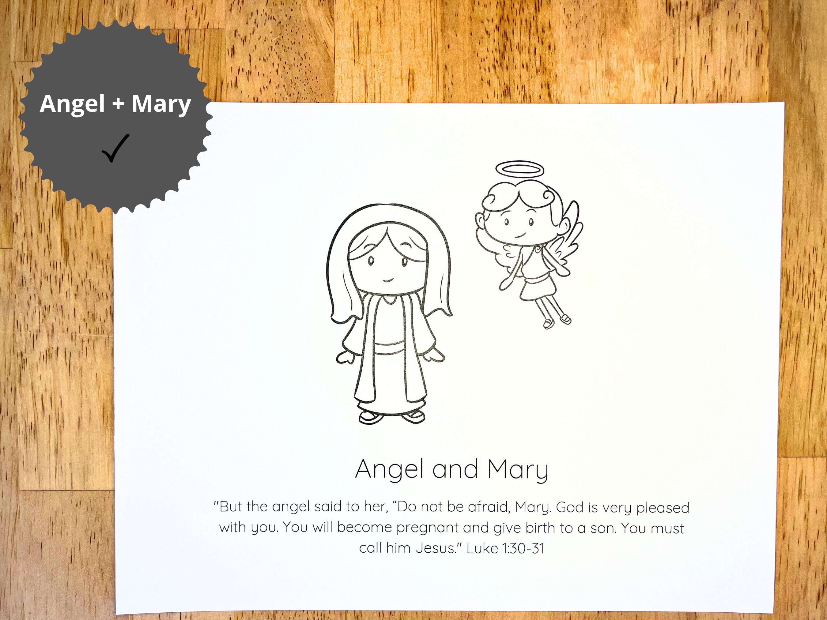 Nativity Story Coloring Page for Kid Nativity Coloring Page Christmas ...