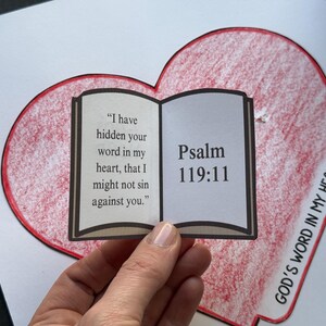 Valentines Day Bible Craft for Kid Christian Valentine Church Craft for ...