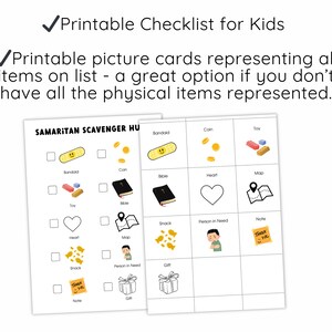 Good Samaritan Scavenger Hunt Game Sunday School Homeschool Game for ...