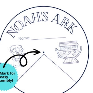 Noahs Ark Craft for Kid Bible Story Printable Christian Kid Story ...