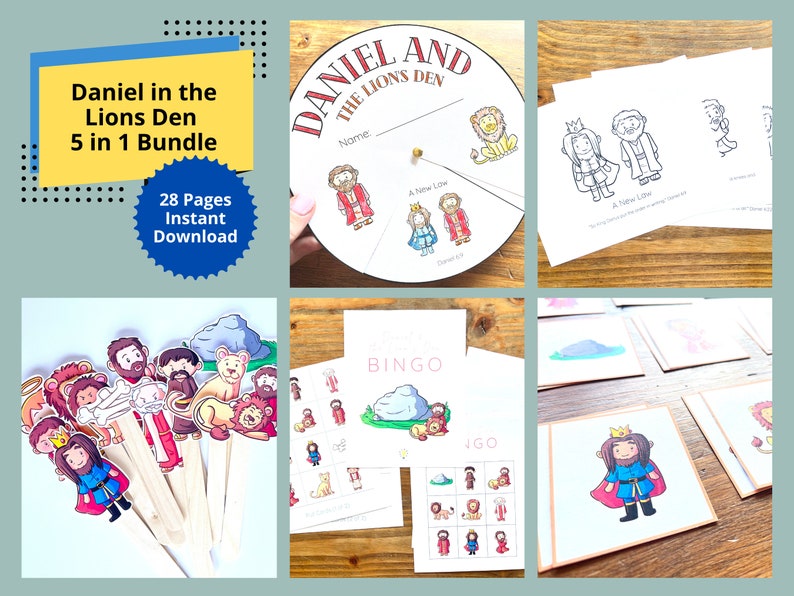 Daniel in the Lion Den Activity Lion Den Craft Daniel Bible Lesson for ...