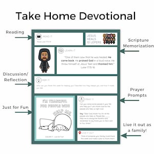 Thankfulness Bible Lesson for Kids Printable Ten Lepers Bible Story ...